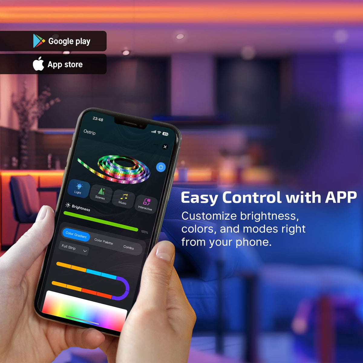 OLIGHT OSTRIP 5M STRIP INDOOR AMBIENT LIGHTING WITH APP CONTROL – Combat Kit Australia