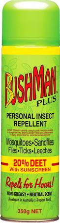 BUSHMAN PERSONAL INSECT REPELLENT SPRAY 20% DEET – Combat Kit Australia