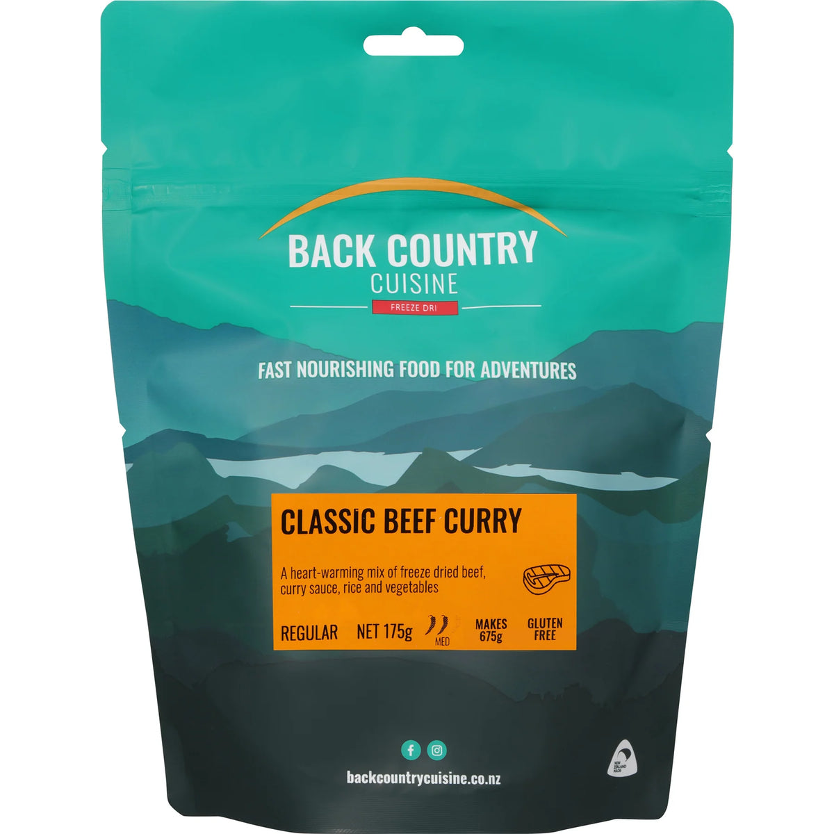 BACK COUNTRY CUISINE CLASSIC BEEF CURRY - REGULAR – Combat Kit Australia