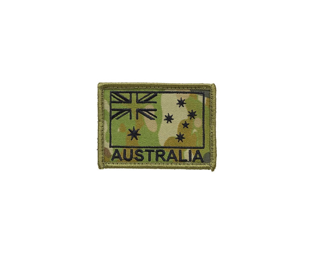 PLATATAC AUSTRALIAN FLAG PATCH BLACK ON AMCU – Combat Kit Australia