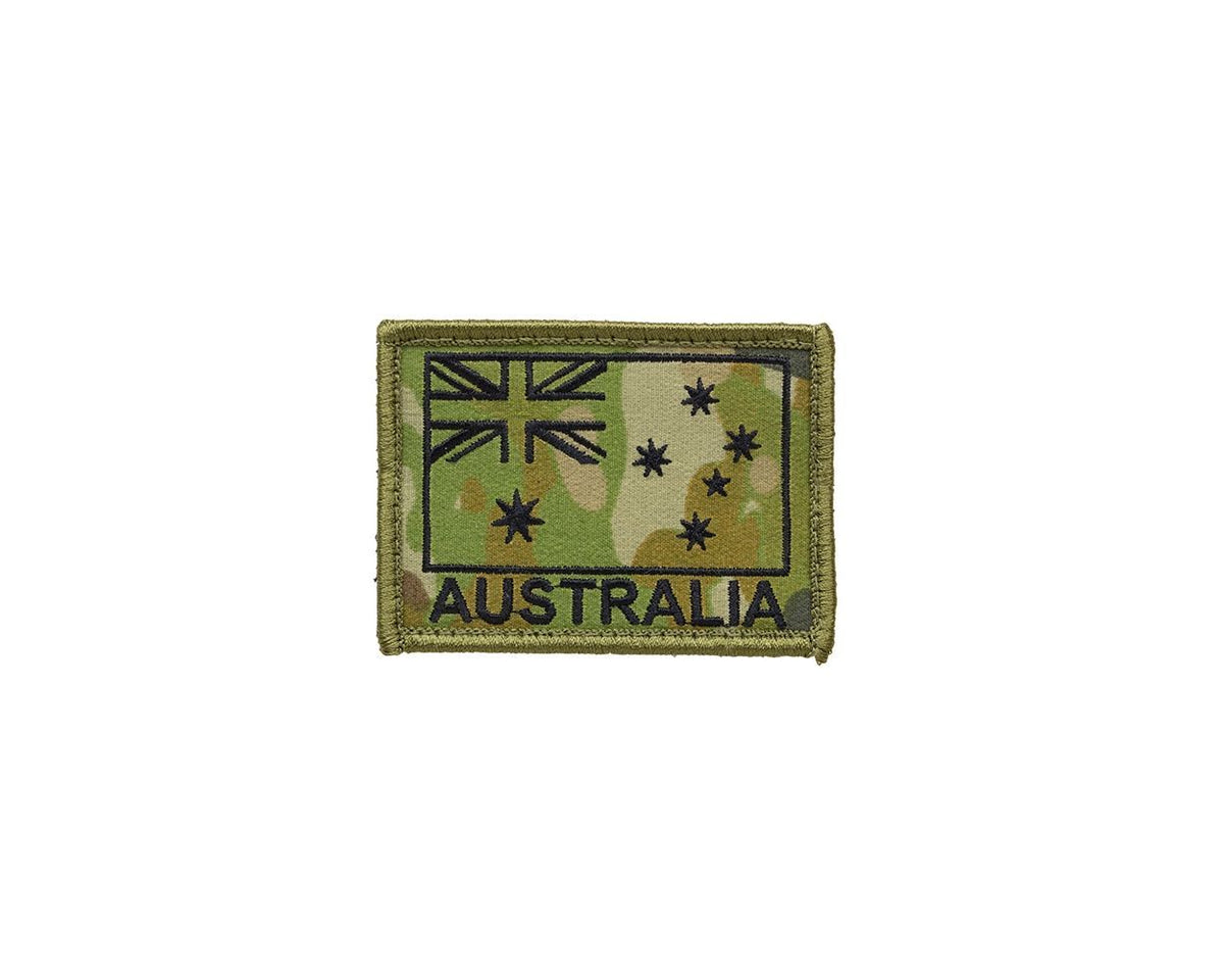 PLATATAC AUSTRALIAN FLAG PATCH BLACK ON AMCU – Combat Kit Australia