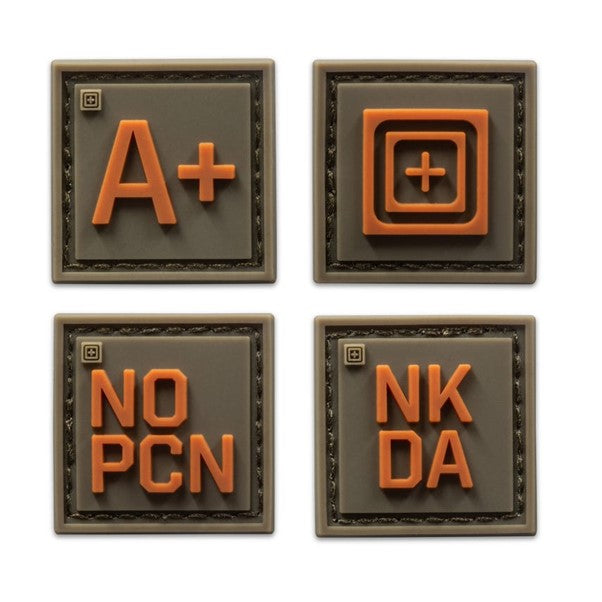 511 BLOOD TYPE PATCH KIT A POSITIVE – Combat Kit Australia