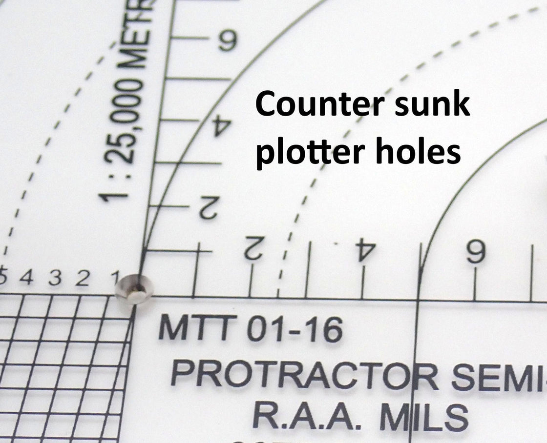 MILITARY TEMPLATE TECHNOLOGY R.A.A. SEMI CIRCULAR PROTRACTOR – Combat ...