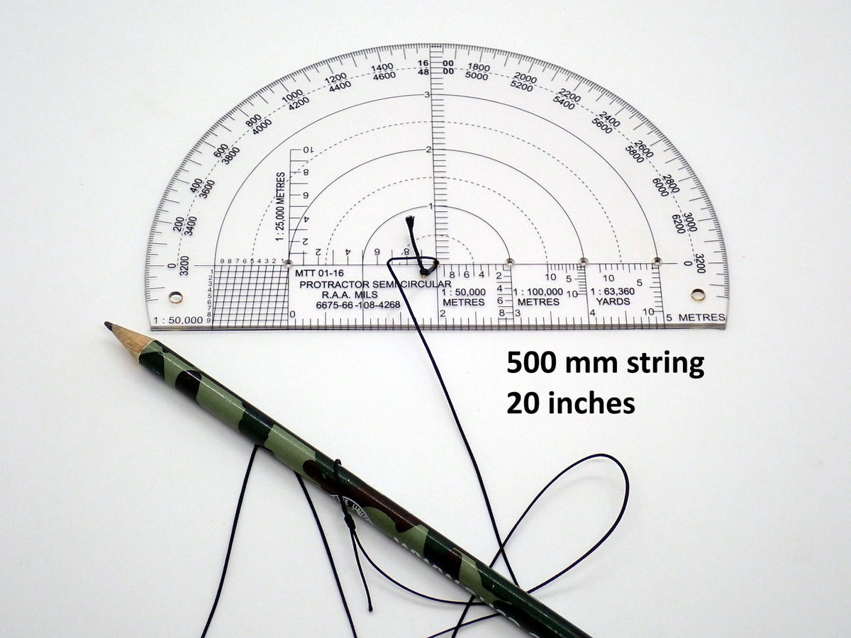 MILITARY TEMPLATE TECHNOLOGY R.A.A. SEMI CIRCULAR PROTRACTOR – Combat ...