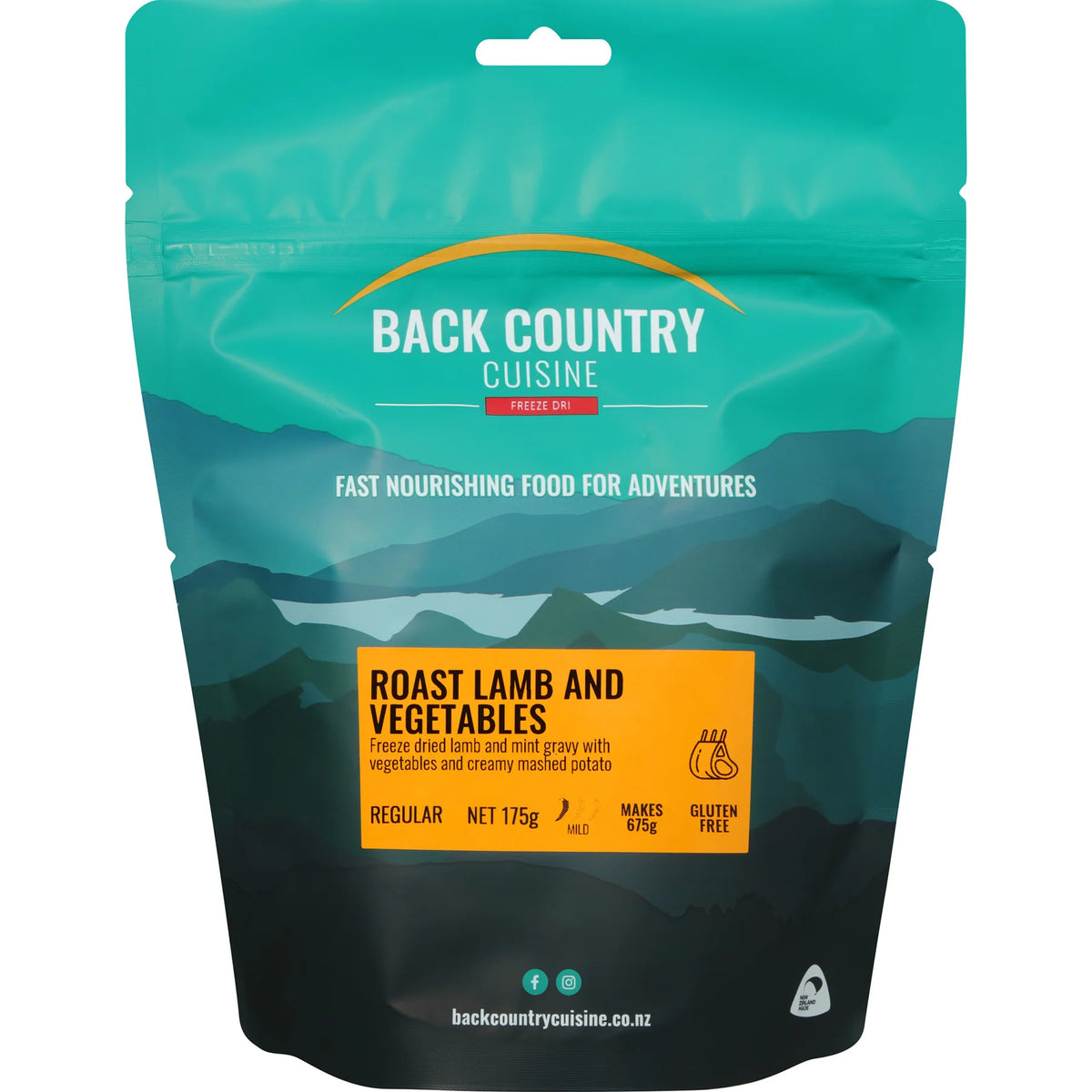 BACK COUNTRY CUISINE ROAST LAMB & VEGETABLES – Combat Kit Australia