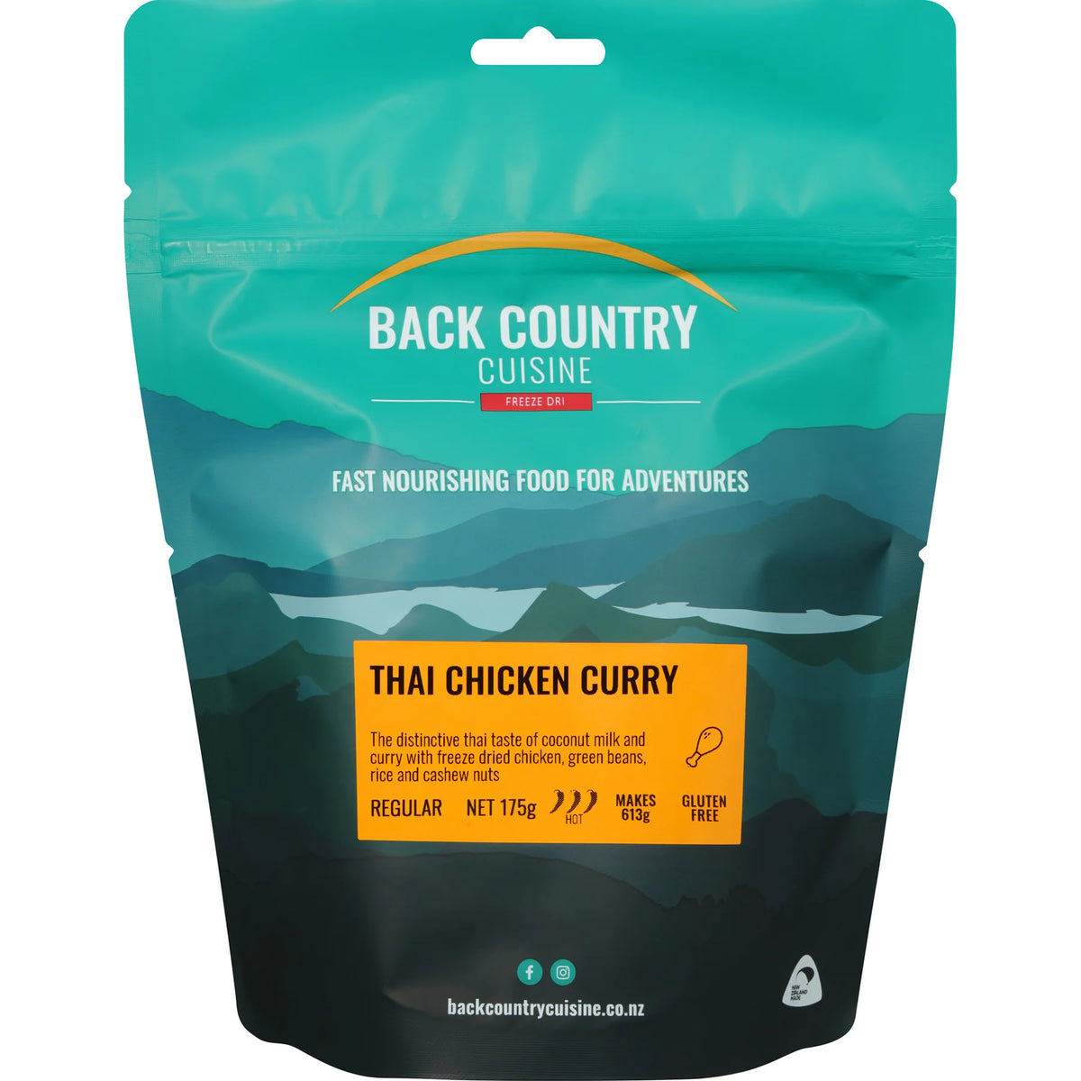 BACK COUNTRY CUISINE THAI CHICKEN CURRY - REGULAR – Combat Kit Australia