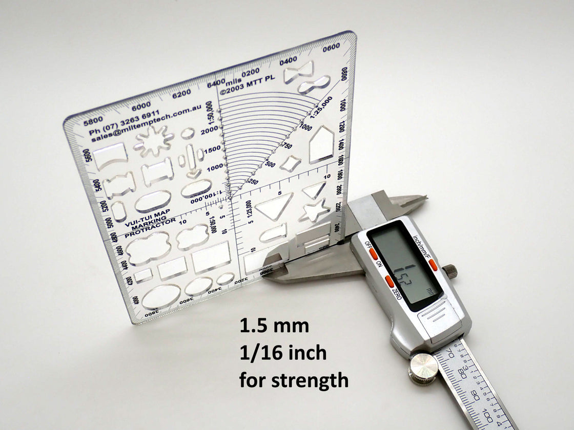 MILITARY TEMPLATE TECHNOLOGY VUI-TUI MARKING PROTRACTOR – Combat Kit ...
