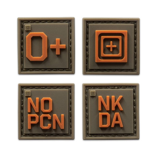 511 BLOOD TYPE PATCH KIT O POSITIVE – Combat Kit Australia