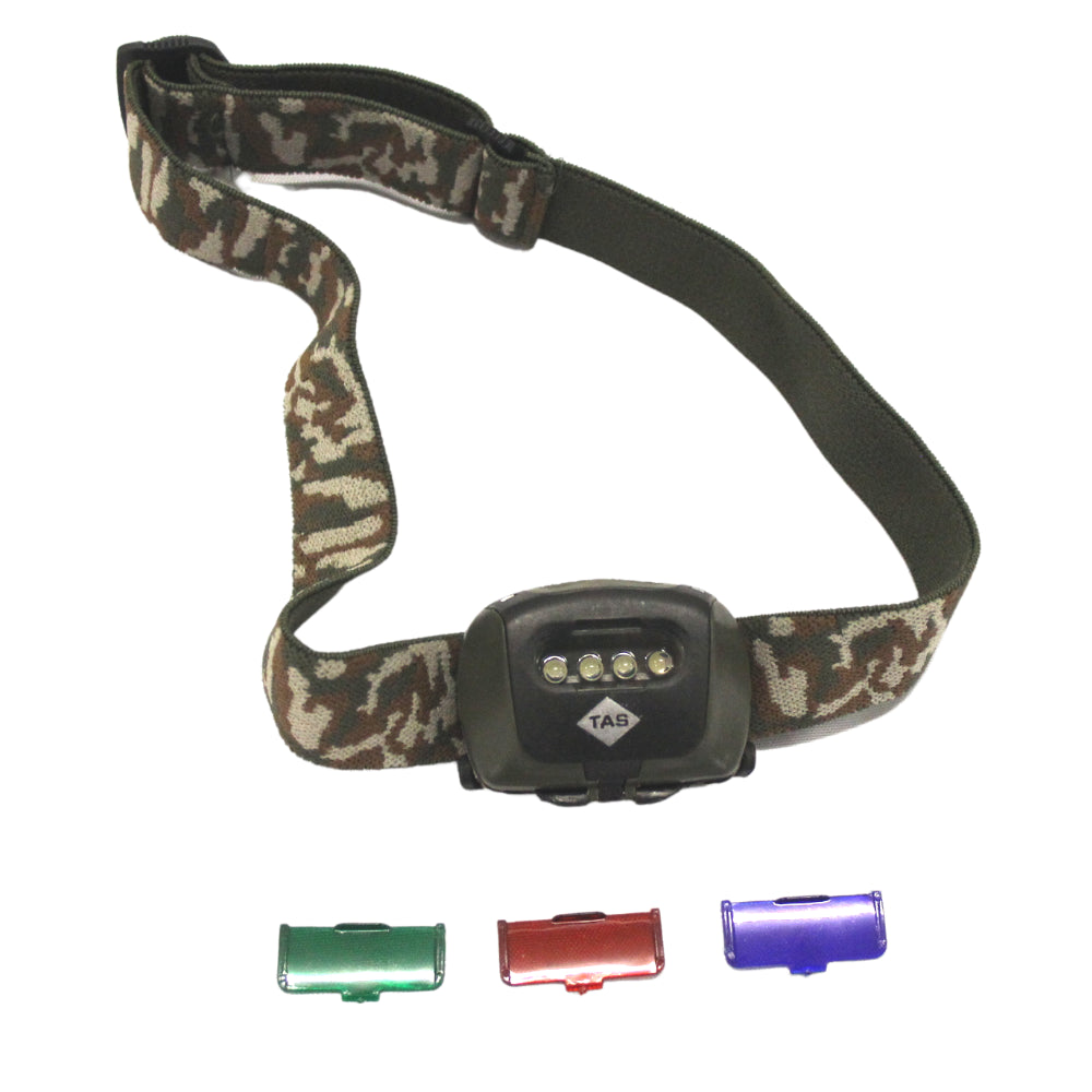 TAS HEADLAMP 4 LED W/INTERCHANGEABLE LENS – Combat Kit Australia